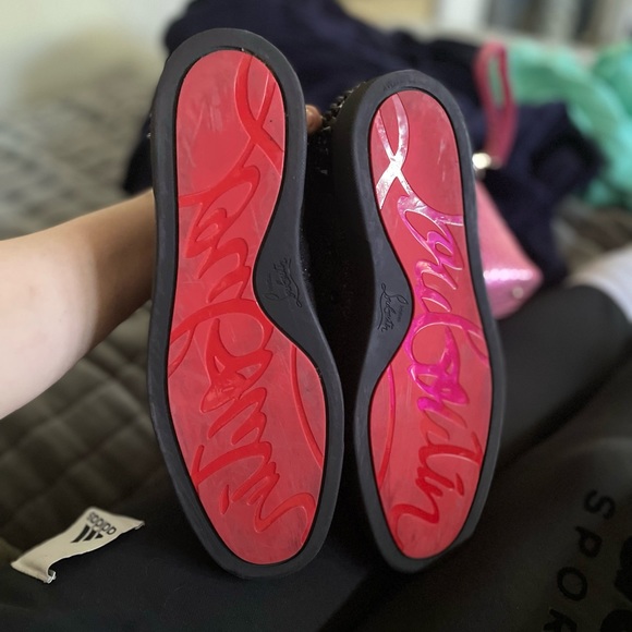 Christian Louboutin | Shoes | Christian Lou Boutin Red Bottom Sneakers ...